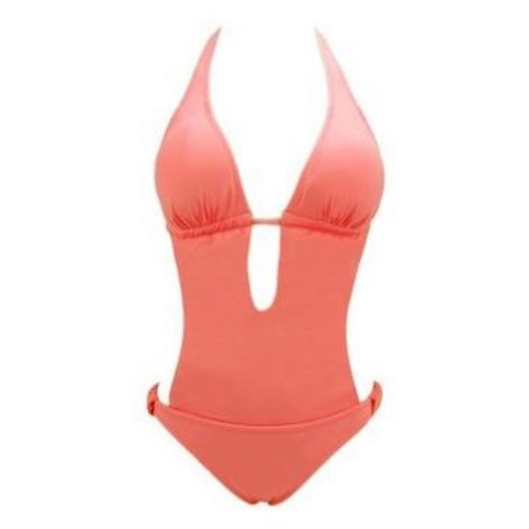 Swim | Nwt Peach Color Not Pink One Piece Swimsuit | Poshmark